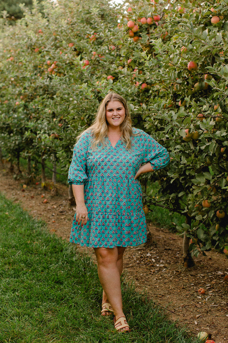 The Elizabeth Dress in Autumn Breeze - Final Sale – Carla Kiley Collection